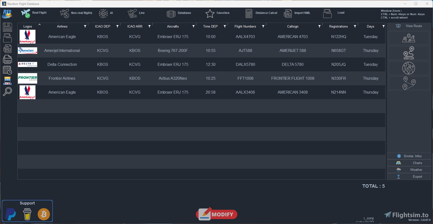 Random Flight Database for Microsoft Flight Simulator | MSFS