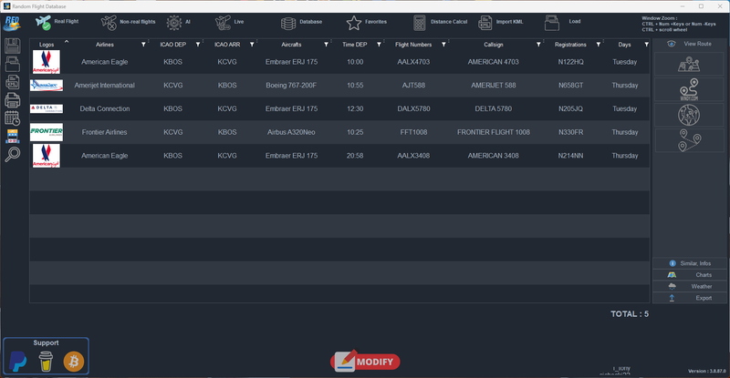 Random Flight Database for Microsoft Flight Simulator | MSFS