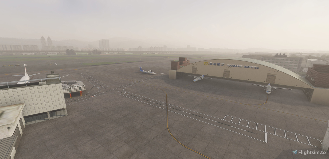 RCSS Taipei Songshan FSLTL Static Aircraft dla Microsoft Flight ...