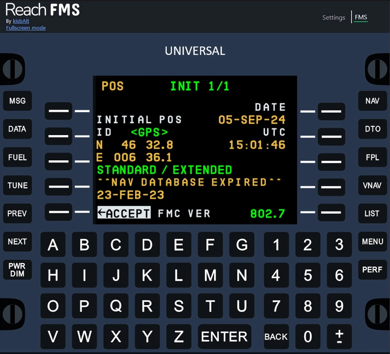 ReachFMS - Universal remote FMS for MSFS for Microsoft Flight Simulator ...