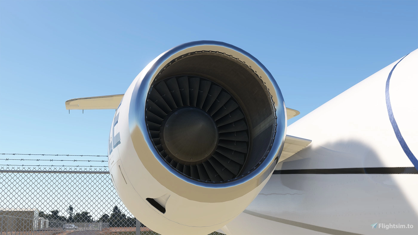 Realistic Engine Fan Textures - Flysimware Learjet 35A for Microsoft ...