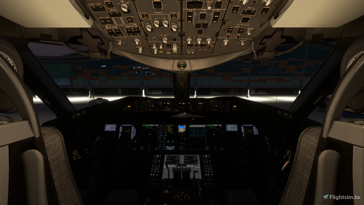 Realistic Powered-Up Cockpit State for BravoAirspace 787 对于 Microsoft ...