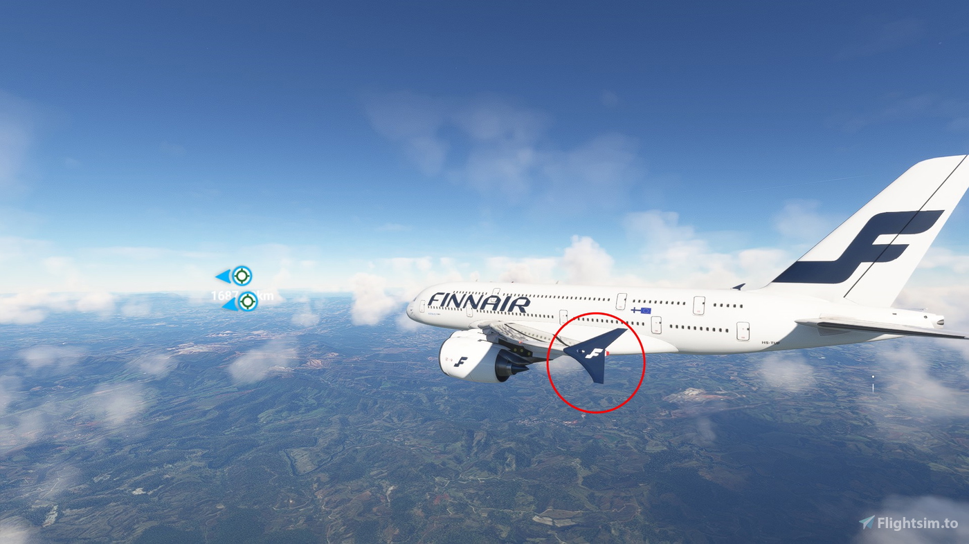 Repaint Liverie FINNAIR A380 Bredok3d for Microsoft Flight Simulator | MSFS