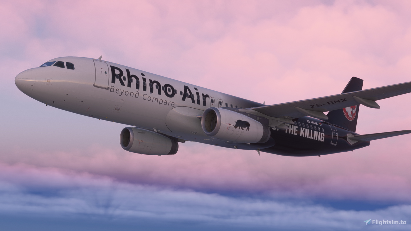 Rhino Air Fenix A320 IAE Stop Poaching Fictional BFU pour Microsoft ...