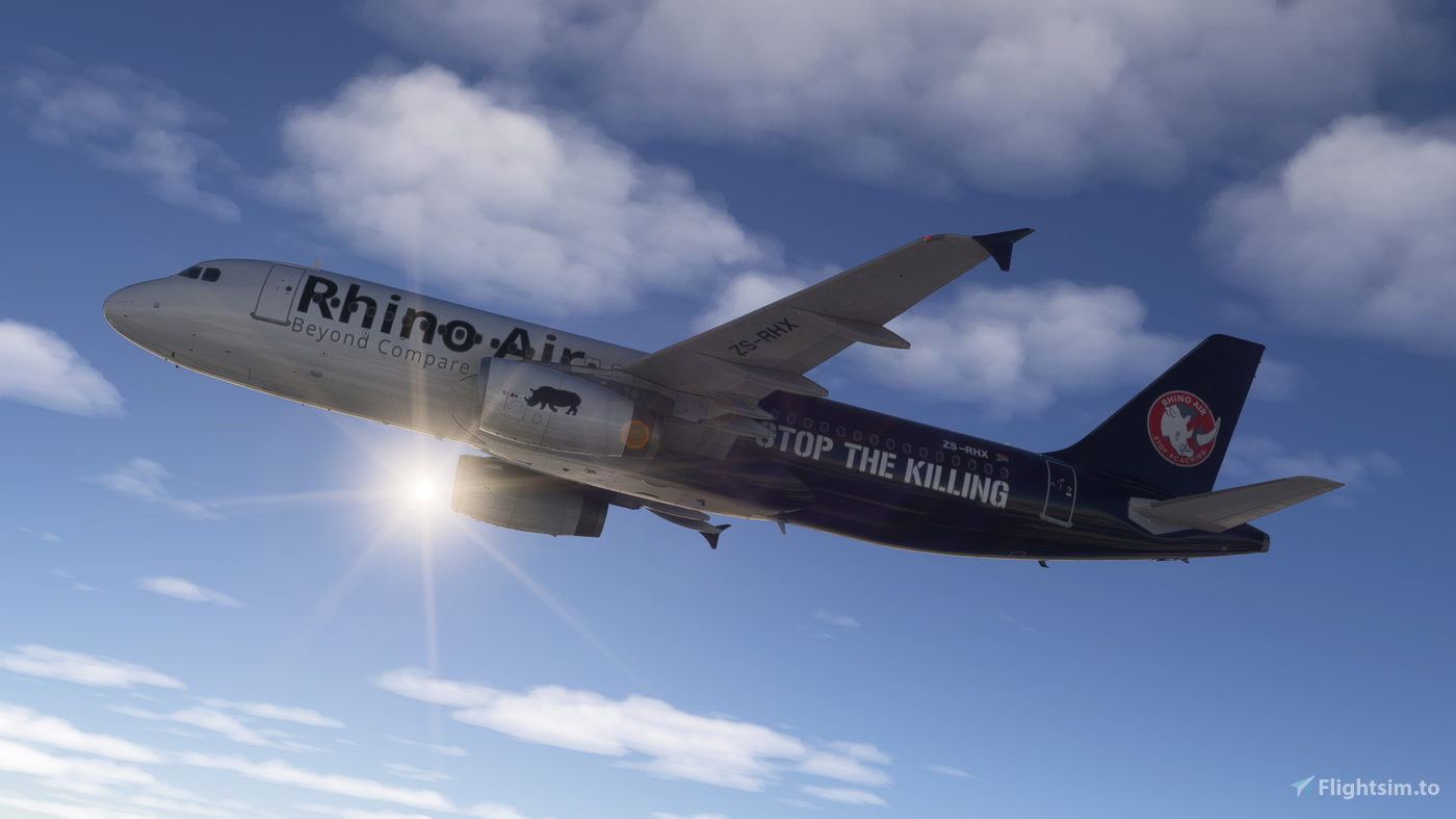 Rhino Air Fenix A320 IAE Stop Poaching Fictional BFU voor Microsoft ...
