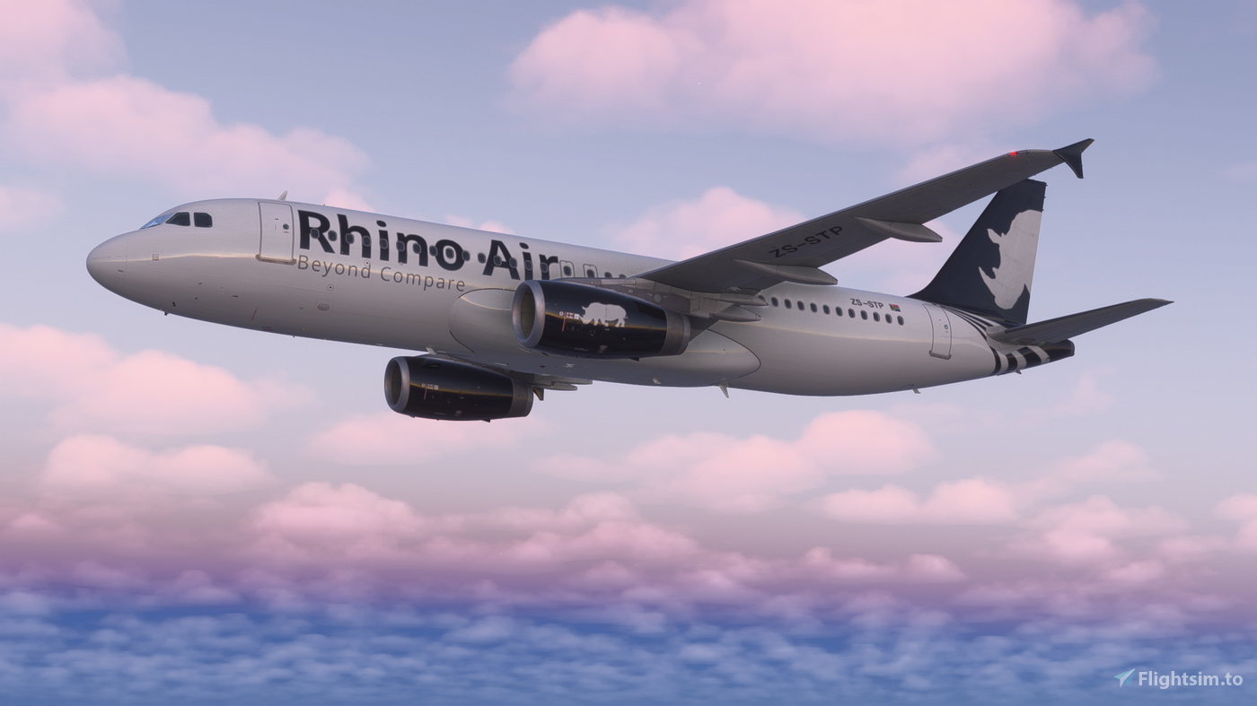 Rhino Air Fenix A320 IAE ZS-STP Fictional BFU for Microsoft Flight ...