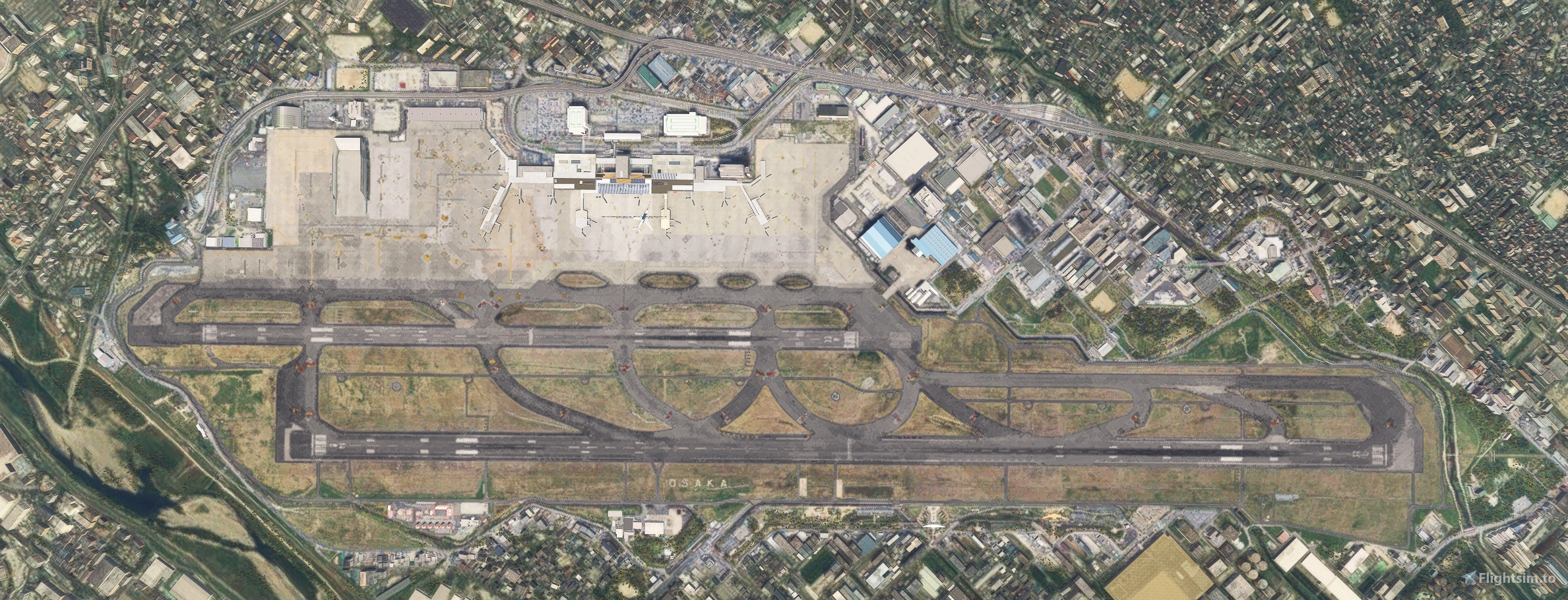 RJOO Osaka Itami Airport (MADB payware) Enhanced - MSFS Add-on ...