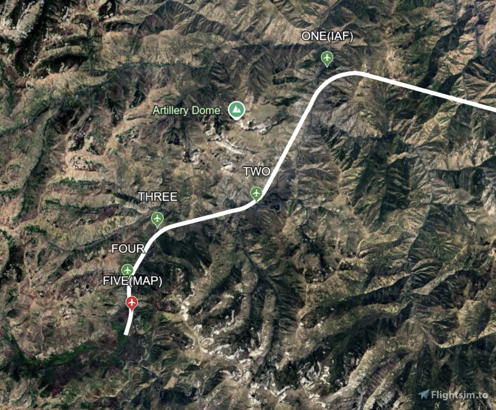 RNAV SIX-PACK Middle Fork Salmon River Idaho with custom approach ...