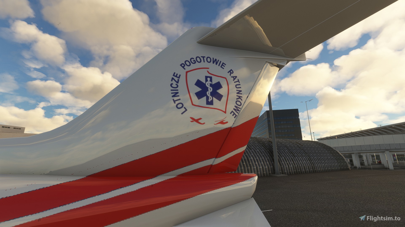 robertsv Learjet 45 Poland LPR livery for Microsoft Flight Simulator | MSFS
