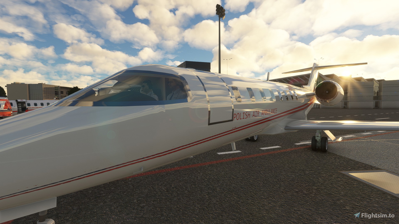 robertsv Learjet 45 Poland LPR livery for Microsoft Flight Simulator | MSFS