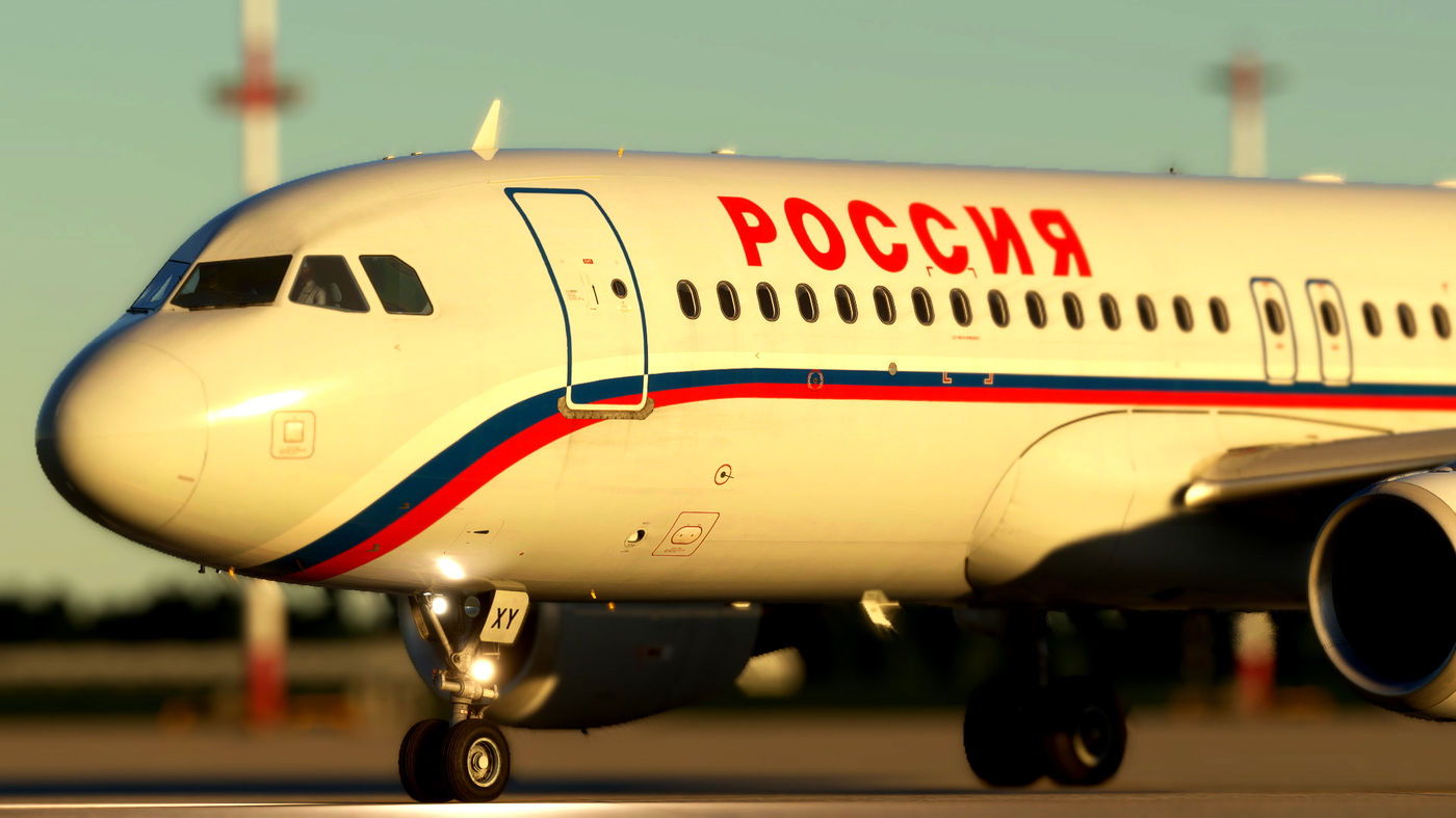 Rossiya | EI-DXY | Fenix A320 V2 | 8K Textures | CRT for Microsoft ...