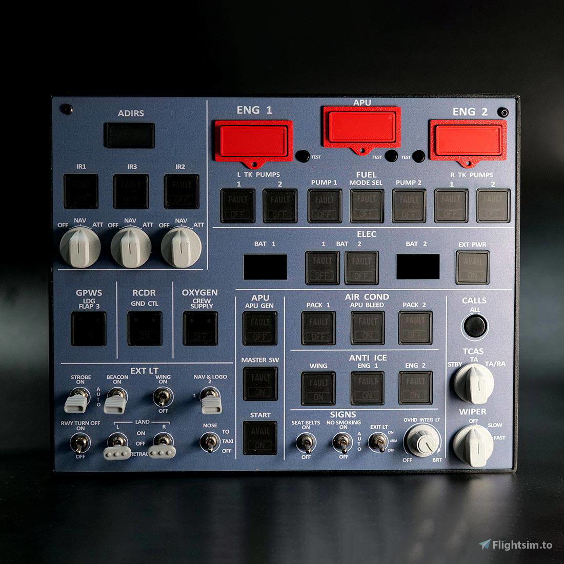 Rowsfire A107 Version 2 Overhead Config V6 for Microsoft Flight ...