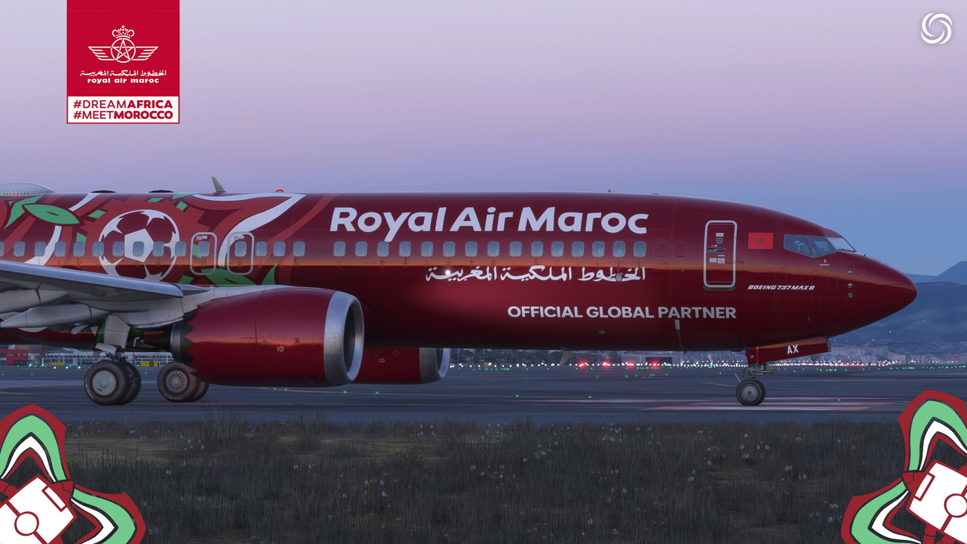 Royal Air Maroc CN-MAX CAF25 Special Livery w/ 3D Cabin | iFly 737 MAX ...