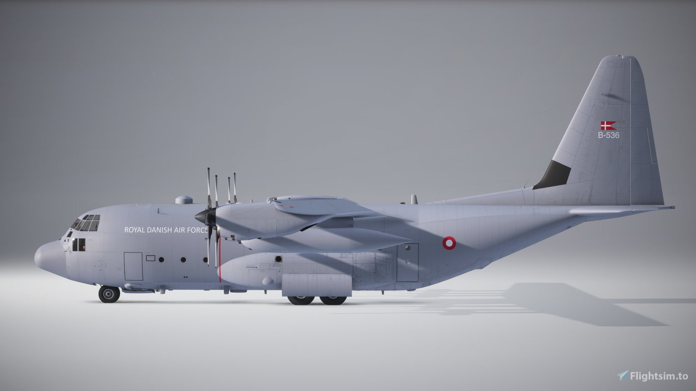 Royal Danish Air Force RDAF C-130J Livery Pack for Microsoft Flight Simulator | MSFS