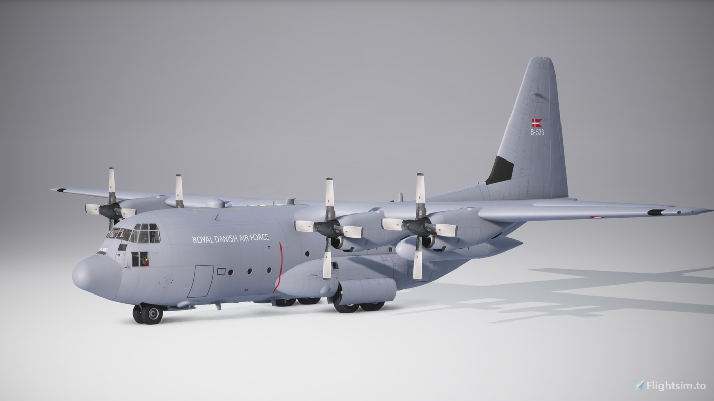 Royal Danish Air Force RDAF C-130J Livery Pack pour Microsoft Flight Simulator | MSFS