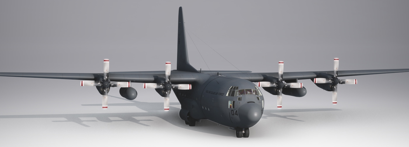 Royal New Zealand Airforce | 8K Texture | C-130H Hercules - NZ 7004 ...