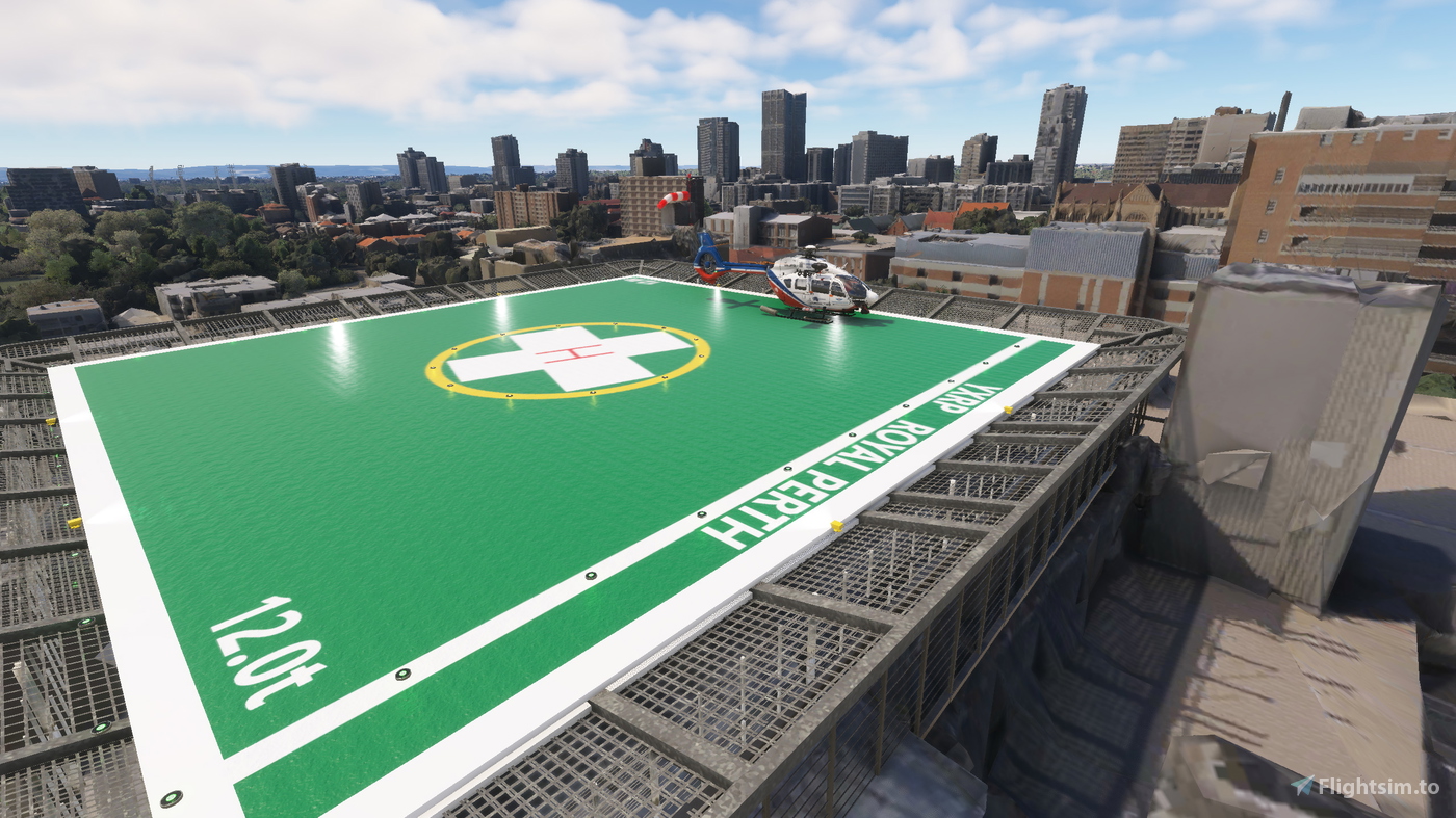 Royal Perth Hospital heliport pour Microsoft Flight Simulator | MSFS