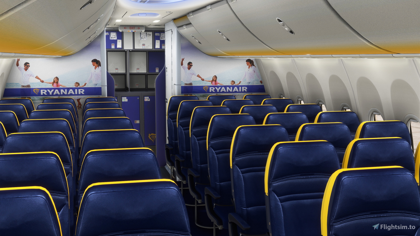 Ryanair [Package] w/Cabin IFly B737 MAX 8 for Microsoft Flight Simulator | MSFS