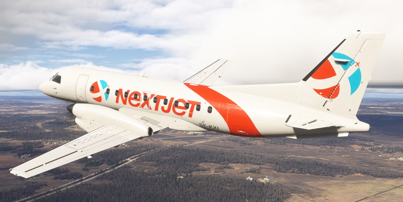 SAAB 340 SE-KXI NEXTJET for Microsoft Flight Simulator | MSFS
