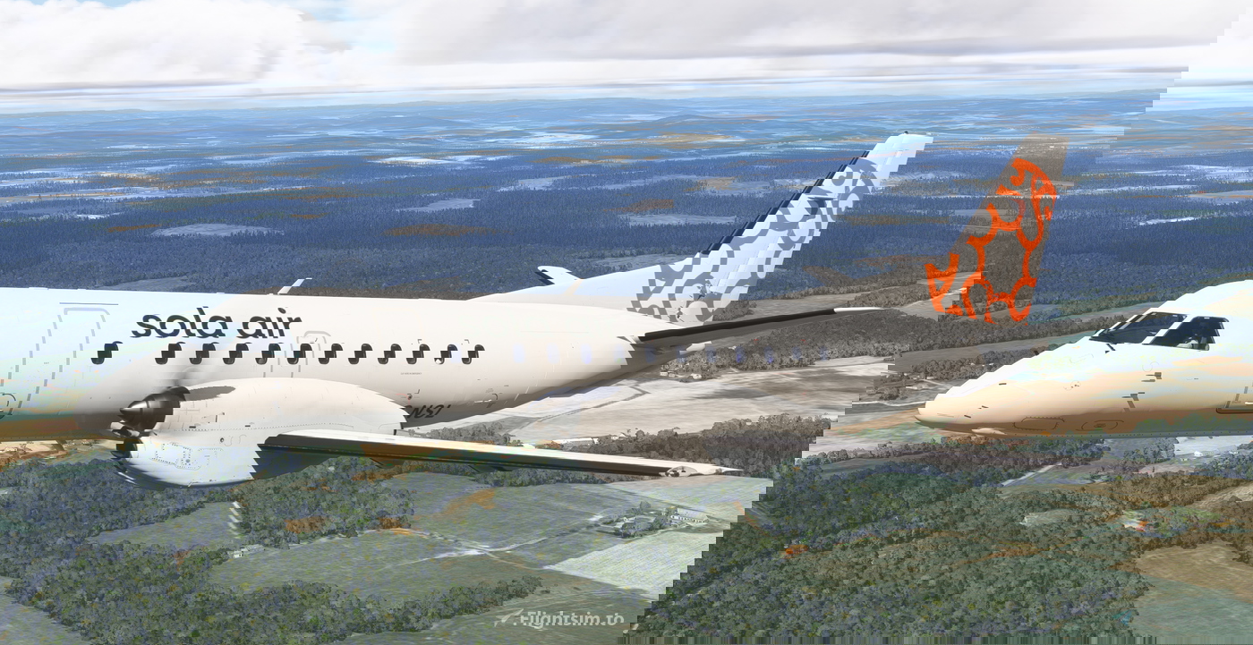 SAAB 340 Sola Air ES-NLC for Microsoft Flight Simulator | MSFS