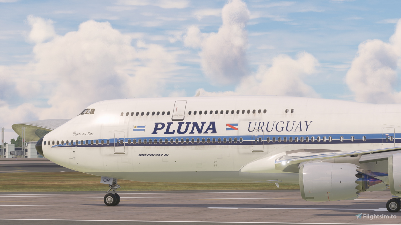 Salty Boeing 747-8i — PLUNA for Microsoft Flight Simulator | MSFS