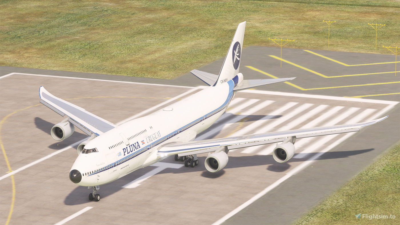 Salty Boeing 747-8i — PLUNA for Microsoft Flight Simulator | MSFS
