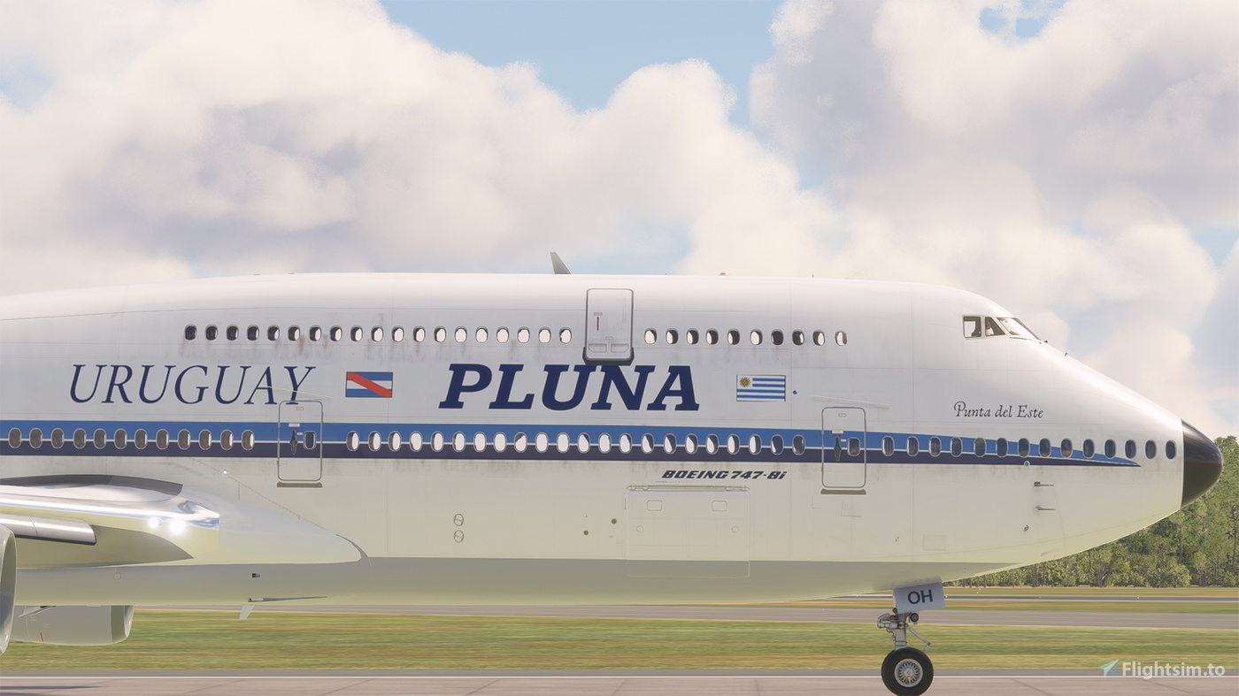 Salty Boeing 747-8i — PLUNA for Microsoft Flight Simulator | MSFS