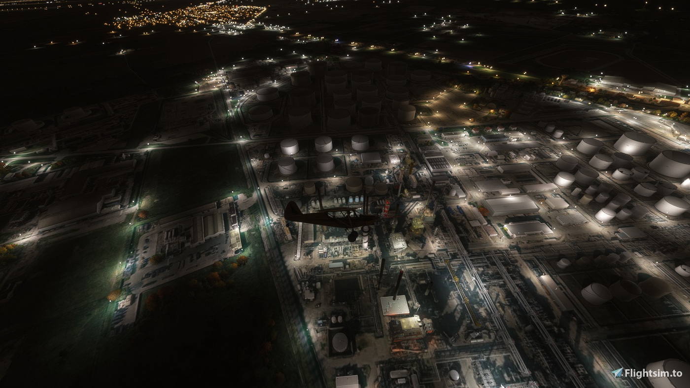 Sarpom Refinery, Trecate, Italy のために Microsoft Flight Simulator | MSFS
