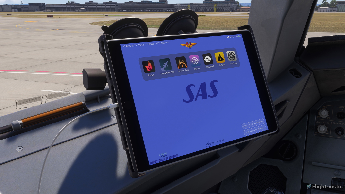 SAS - SK/SAS - EFB background - A320 for Microsoft Flight Simulator | MSFS