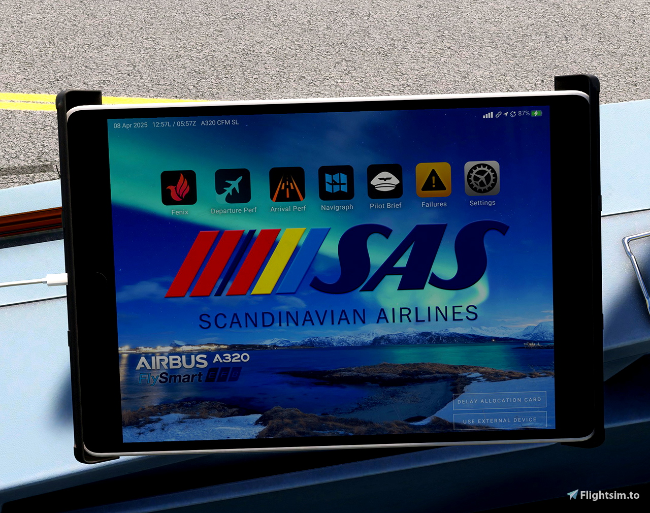 SAS (Scandinavian Airlines) EFB Wallpaper | Fenix A320 Block 2 for ...