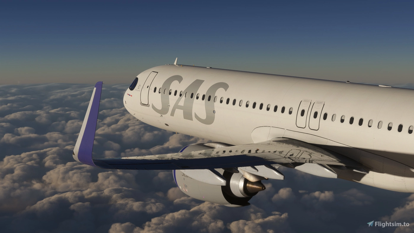 SAS Pack for A321LR | 8K para Microsoft Flight Simulator | MSFS