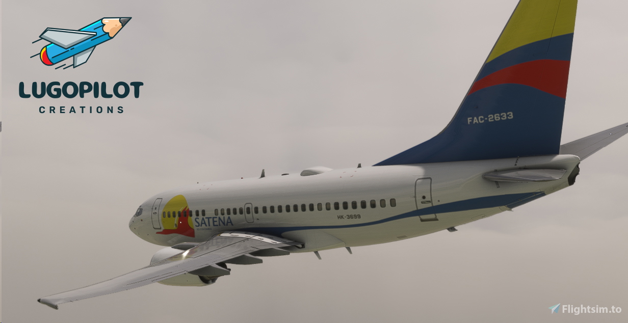 Satena Colombia HK-3699 (Fictional) | PMDG Boeing 737-600 für Microsoft ...