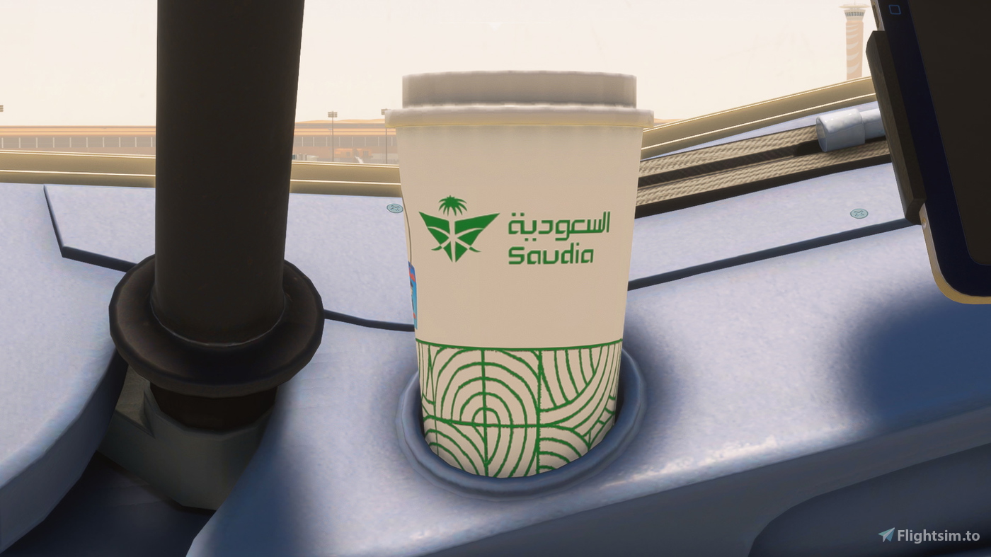 saudia airlines new logo cup for FBW A32NX & A21N mod for Microsoft ...