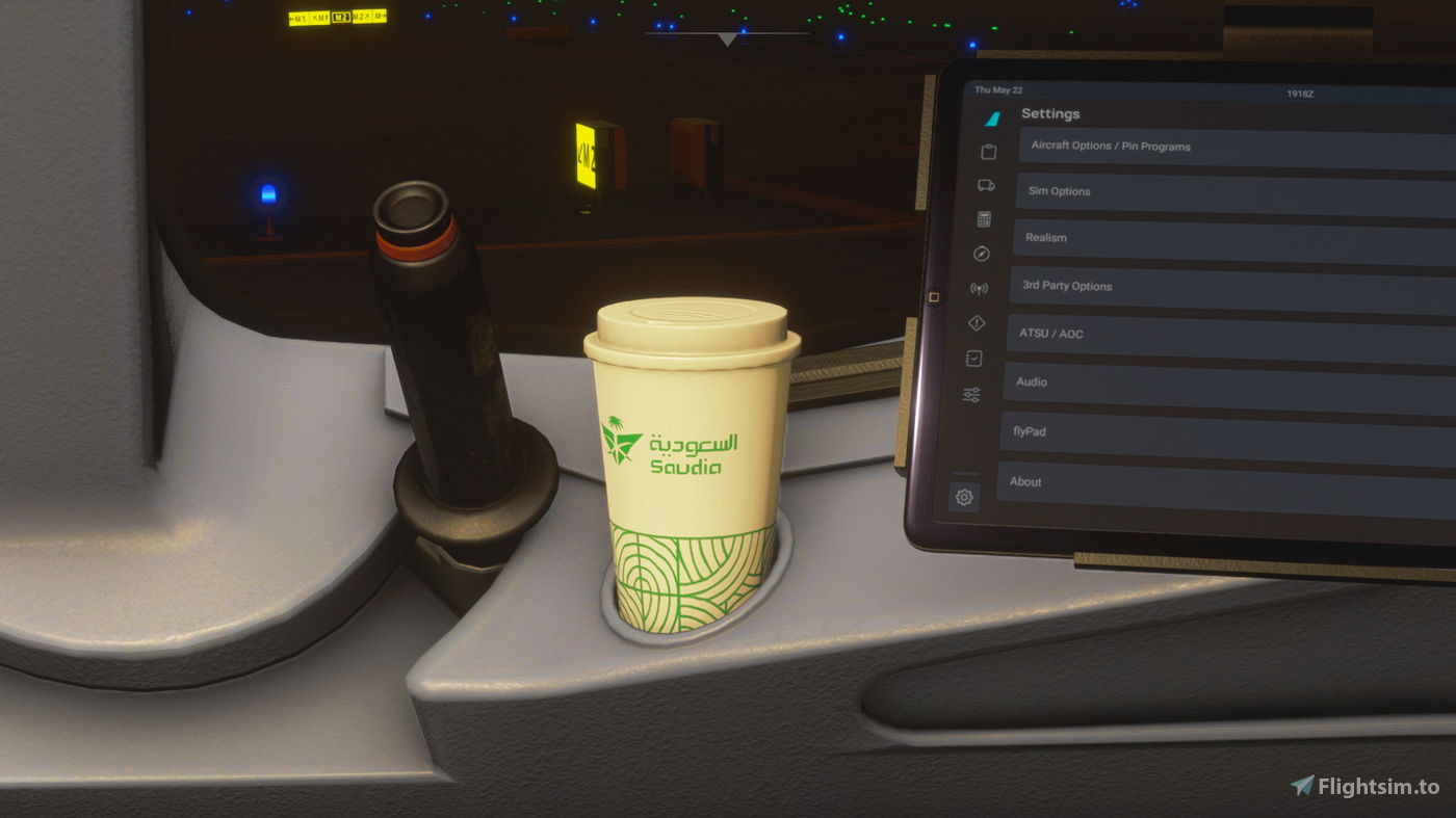 saudia airlines new logo cup for FBW A32NX & A21N mod for Microsoft ...