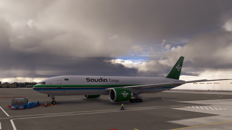 Saudia Cargo HZ-AK74 PMDG B777F for Microsoft Flight Simulator | MSFS