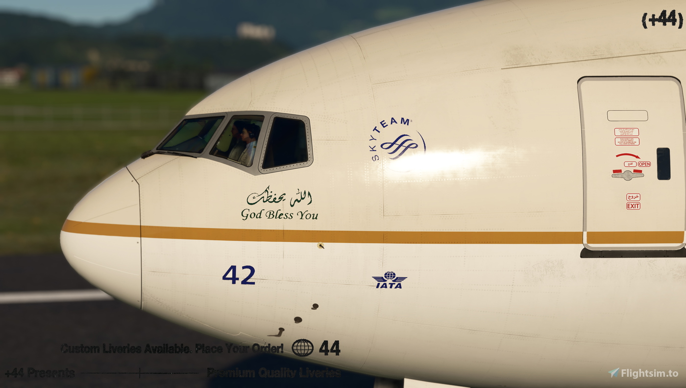 Saudia (HZ-AK42) PMDG 777-300ER - 8K for Microsoft Flight Simulator | MSFS