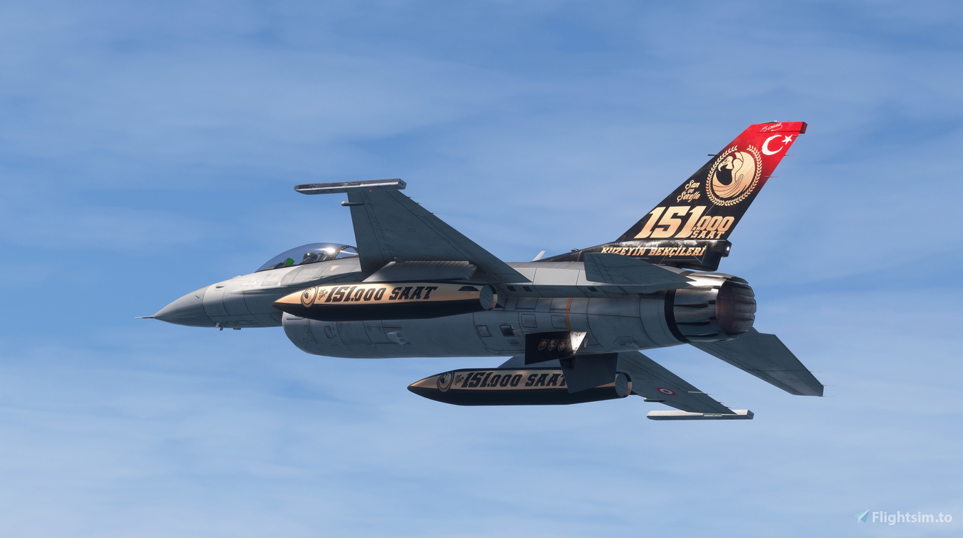 SC Designs F-16C - 151. Filo "151.000 Hours" TUAF (8K) for Microsoft ...