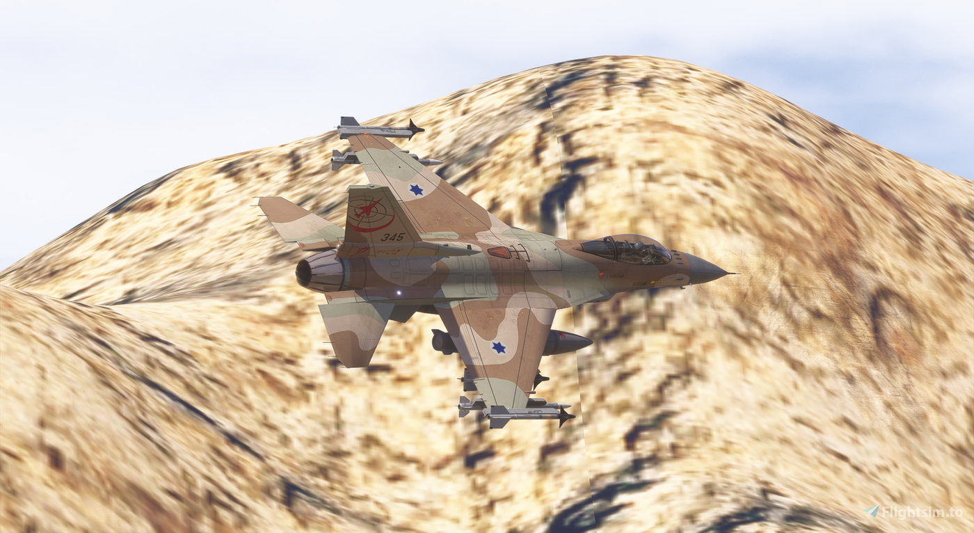 SC Designs Israeli Air Force F-16 Barak pack のために Microsoft Flight ...