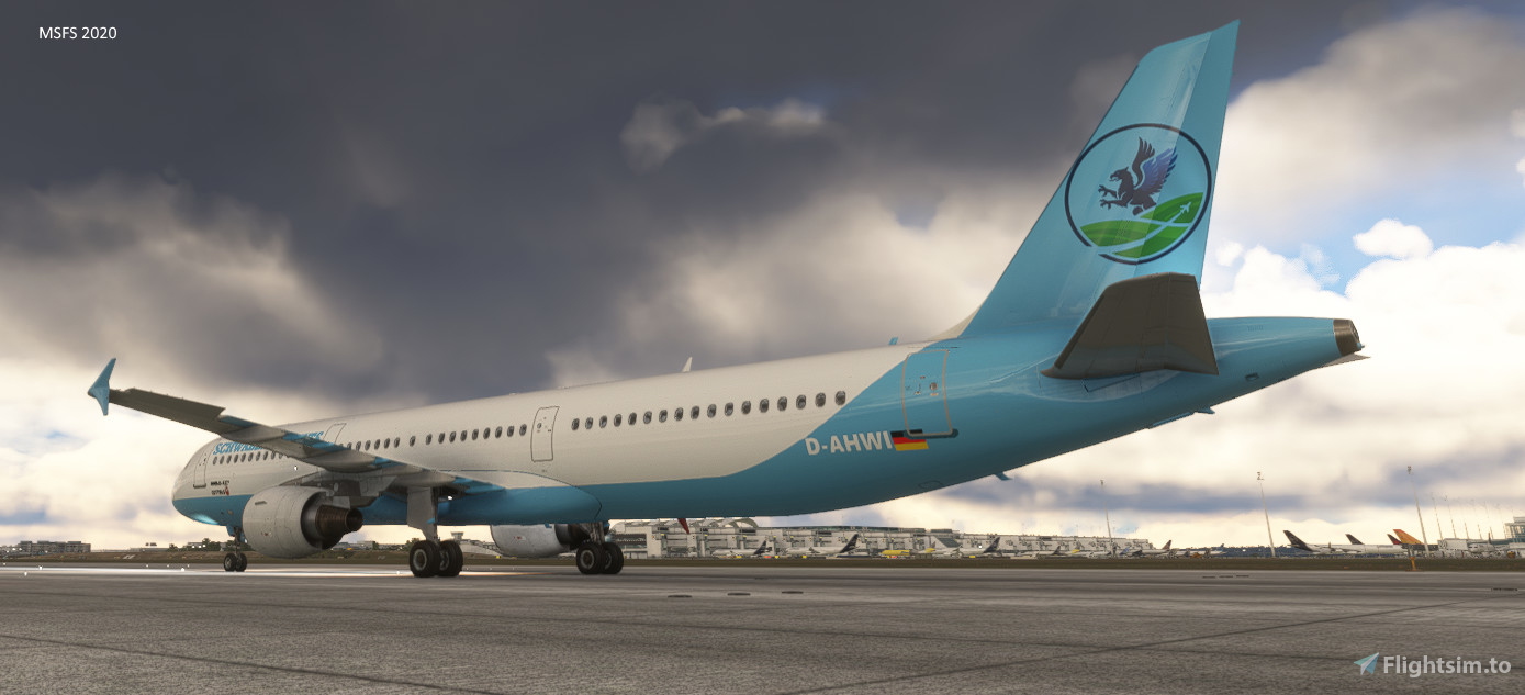 Schwaben-Airlines A321 per Microsoft Flight Simulator | MSFS