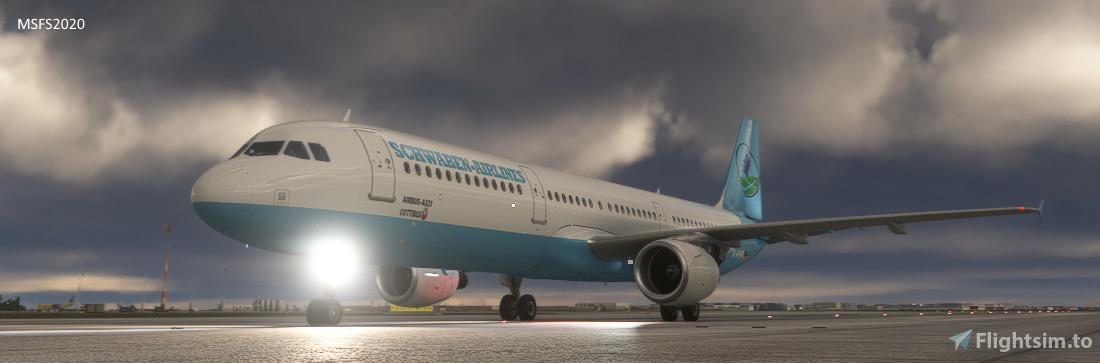 Schwaben-Airlines A321 per Microsoft Flight Simulator | MSFS