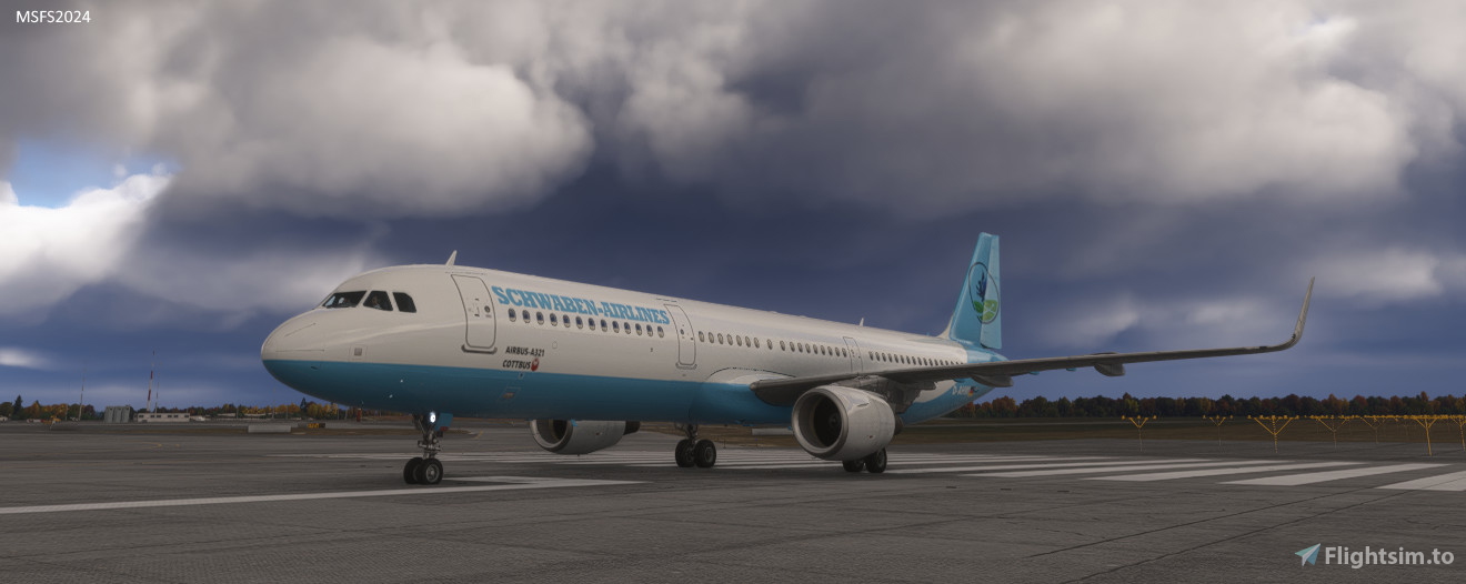 Schwaben-Airlines A321 per Microsoft Flight Simulator | MSFS