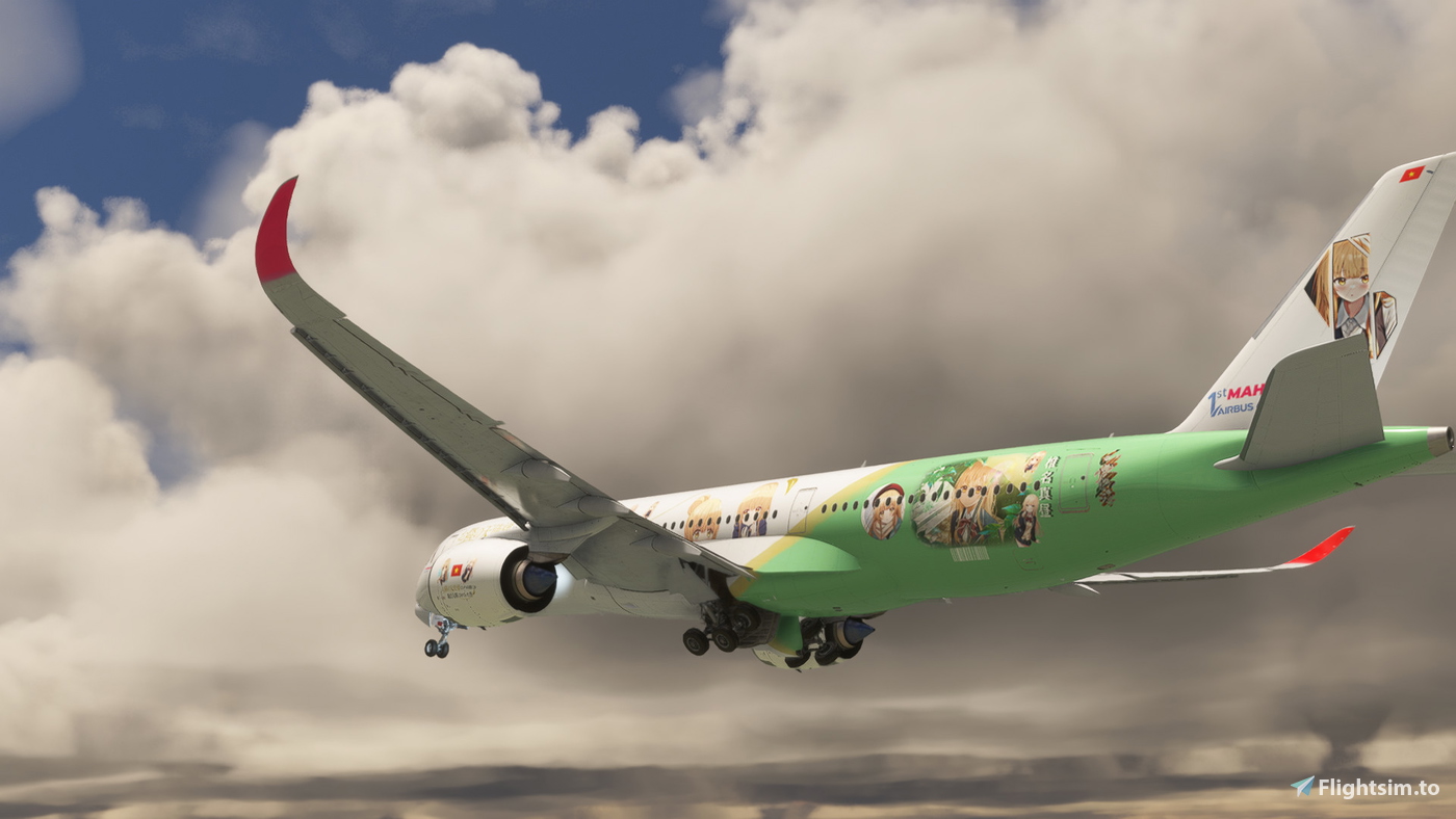 Shiina Mahiru Livery Airbus A350-900 (SM) for Microsoft Flight ...
