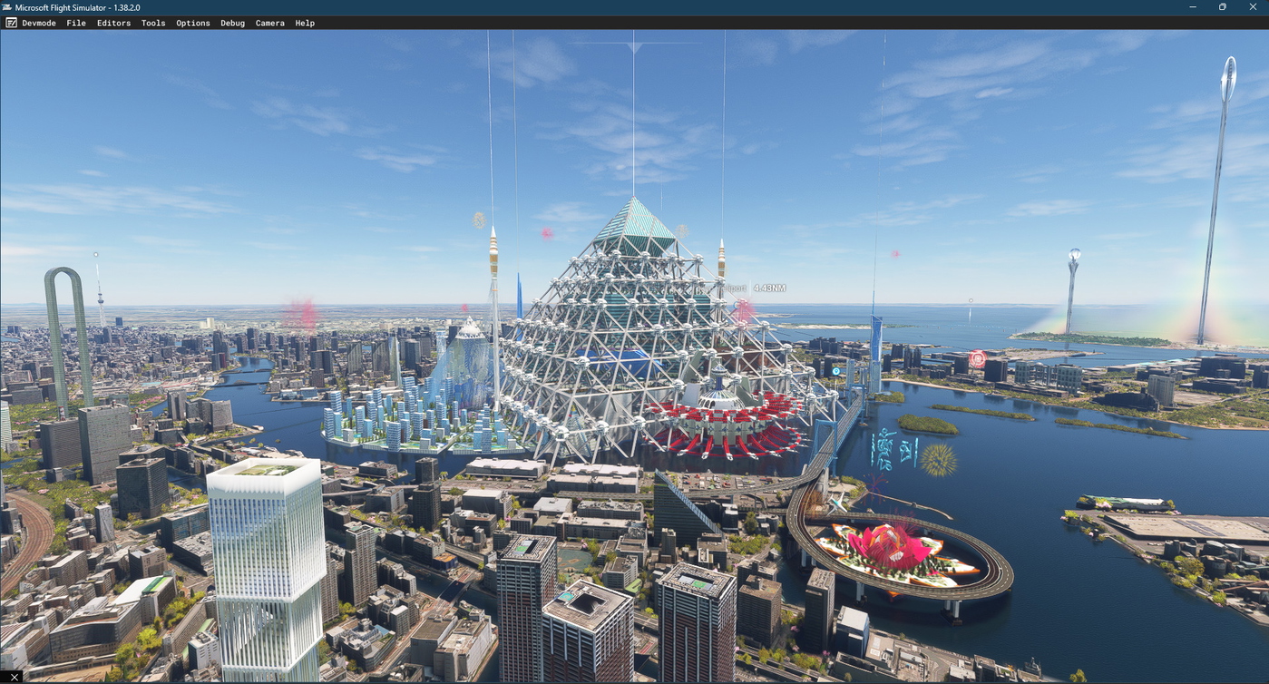 Tokyo's Mega 🔼 Pyramid City för Microsoft Flight Simulator | MSFS