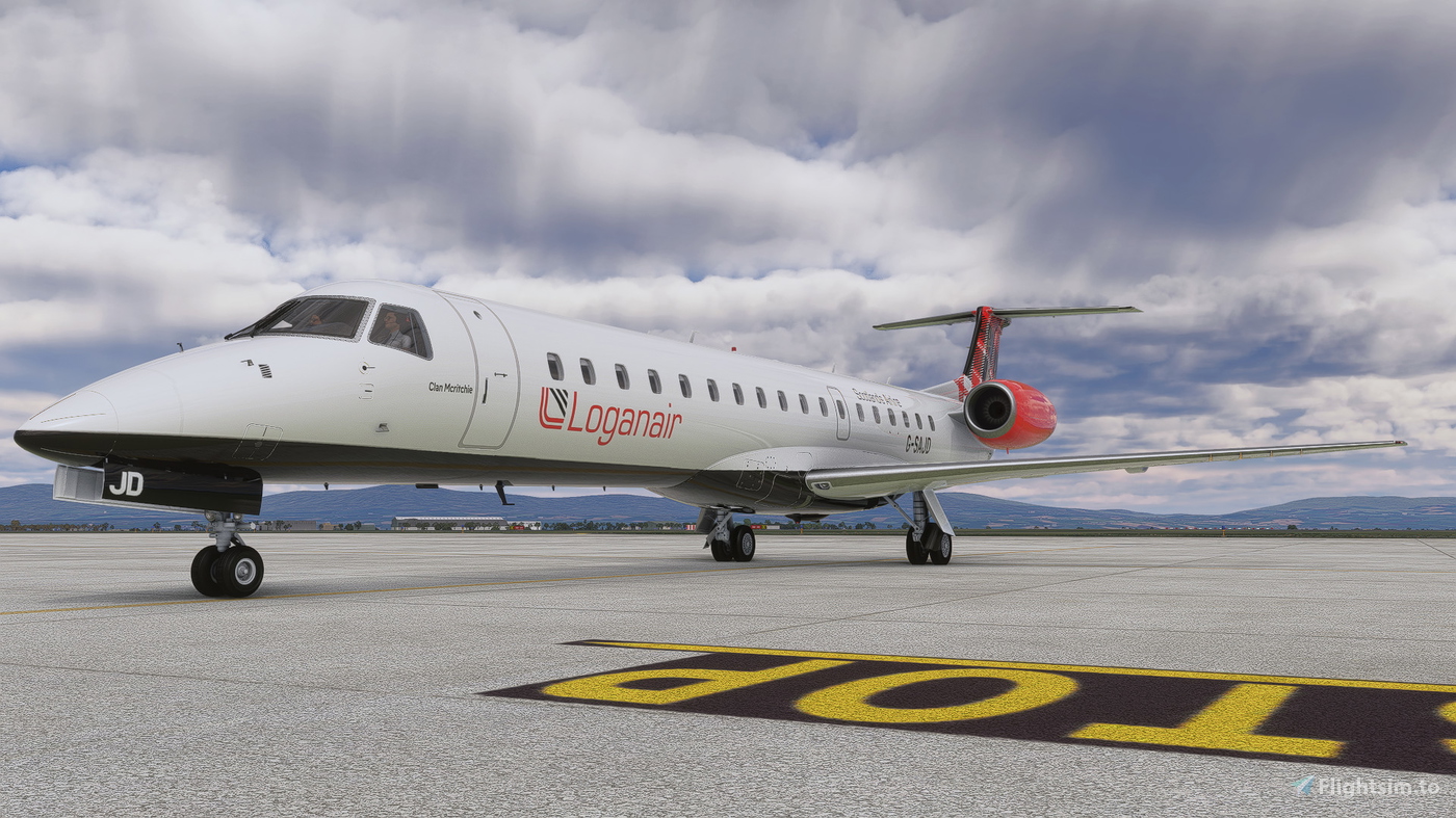 Sim Federation Loganair Embraer 145 G-SAJD for Microsoft Flight ...