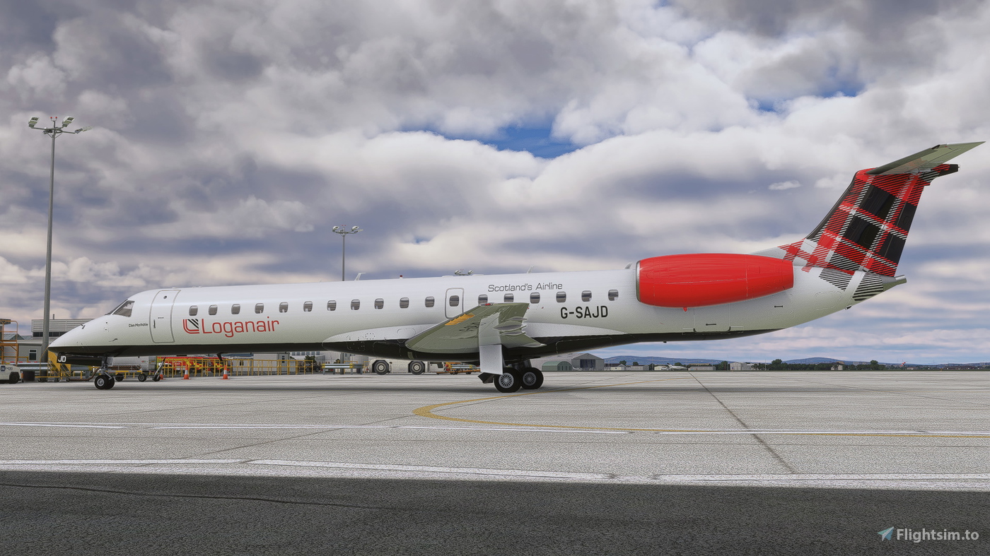 Sim Federation Loganair Embraer 145 G-SAJD for Microsoft Flight ...