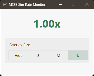 Sim Rate Monitor for Microsoft Flight Simulator | MSFS