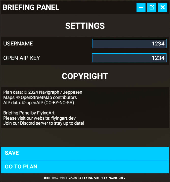 Briefing Panel for Microsoft Flight Simulator | Feed