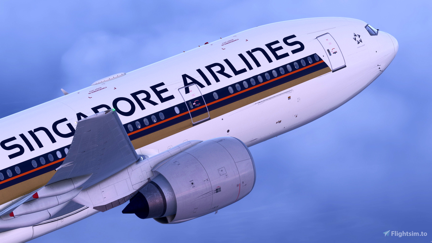 Singapore Airlines [9V-SQN] w/Cabin PMDG B777-200ER for Microsoft ...