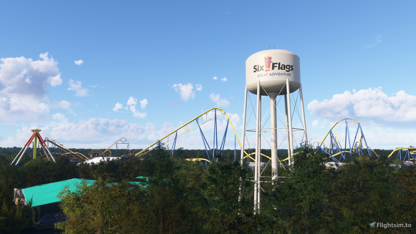 Six Flags Great Adventure Theme Park and Safari - NJ, USA (includes ...