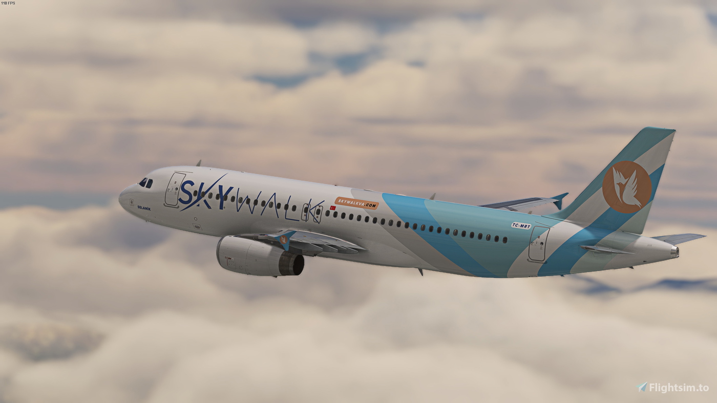 Skywalk Virtual Airlines | Fenix A320 V2 IAE (TC-MRT) SELANİK Livery ...